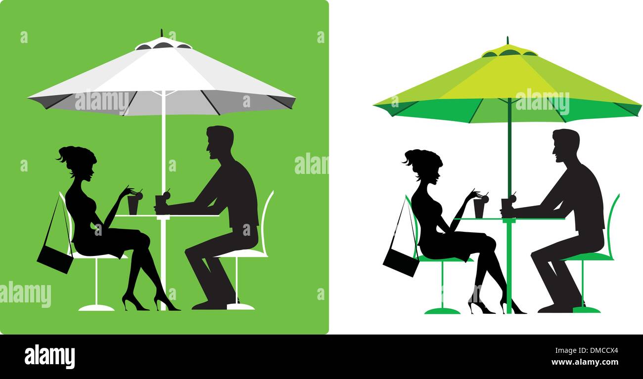 Man drink coffee outdoor Stock Vector Images - Alamy