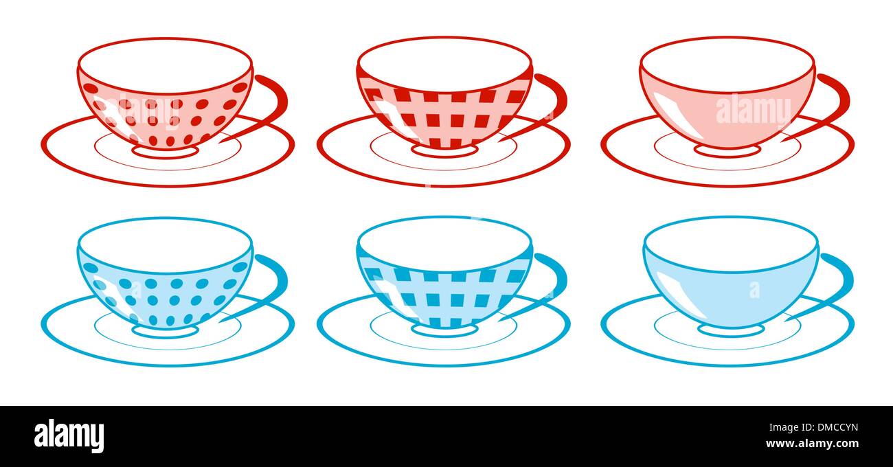 set of tea cup, vector illustration Stock Vector Image & Art - Alamy