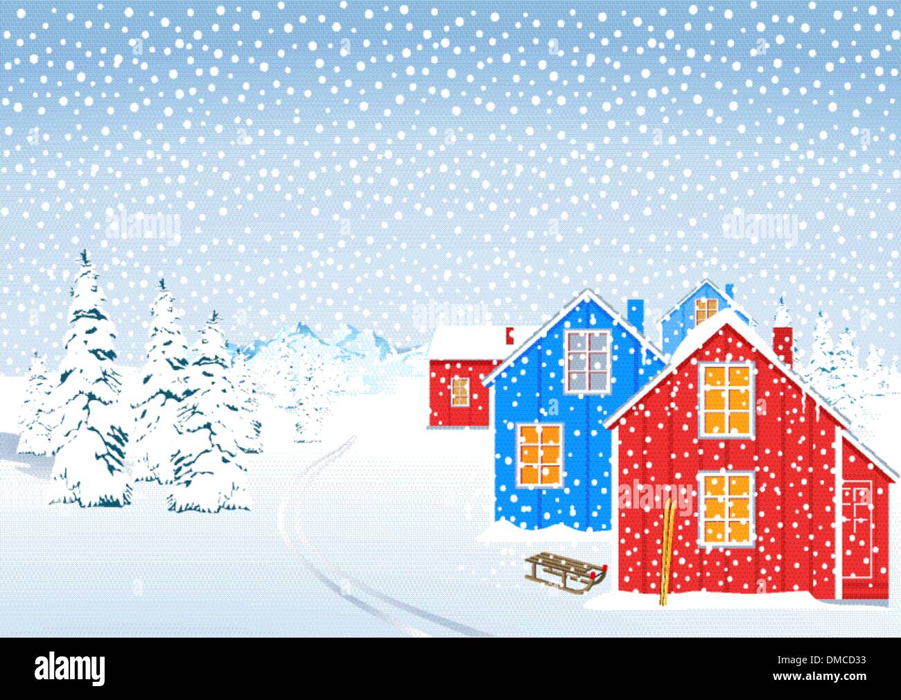 Cold in house winter Stock Vector Images - Alamy