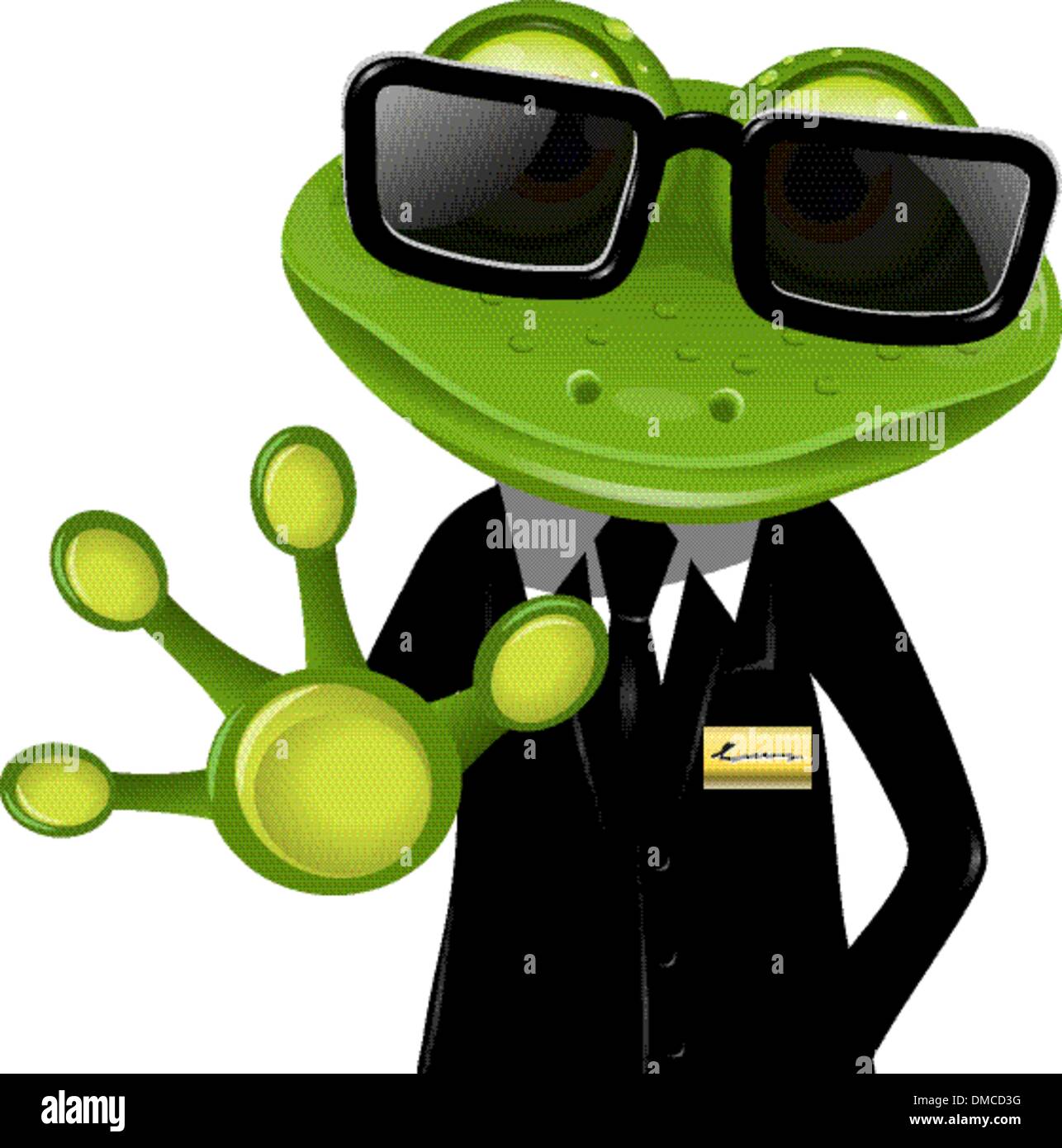 frog security guard2 Stock Vector Image & Art - Alamy