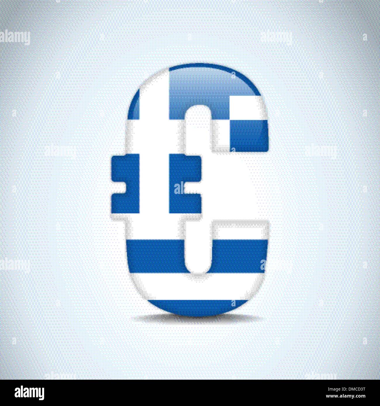 Euro Symbol with Greece Flag Stock Vector Image & Art - Alamy