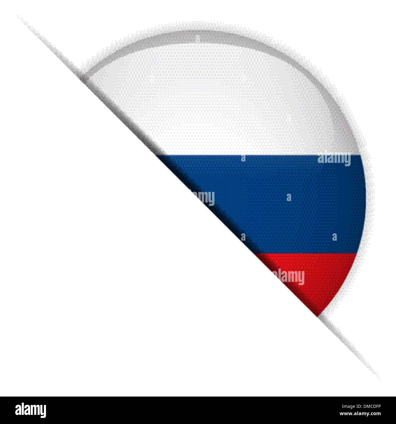 Russia Flag Glossy Button Stock Vector Image & Art - Alamy