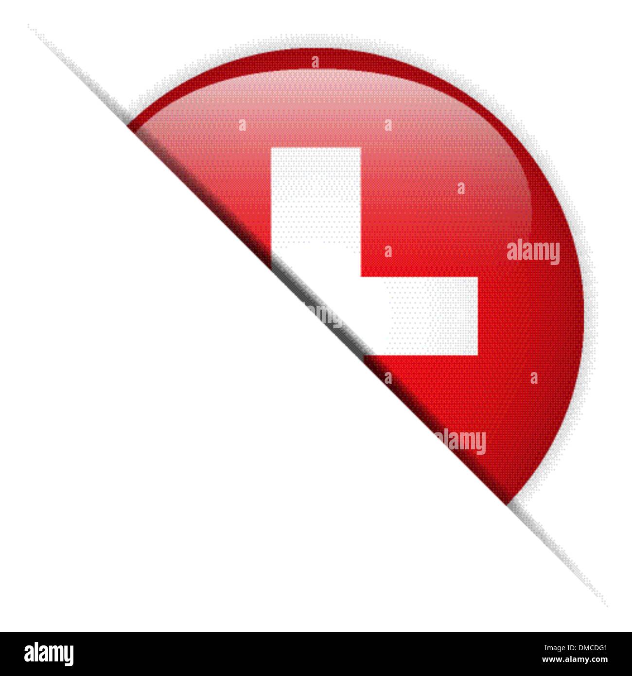 Switzerland Flag Glossy Button Stock Vector Image & Art - Alamy