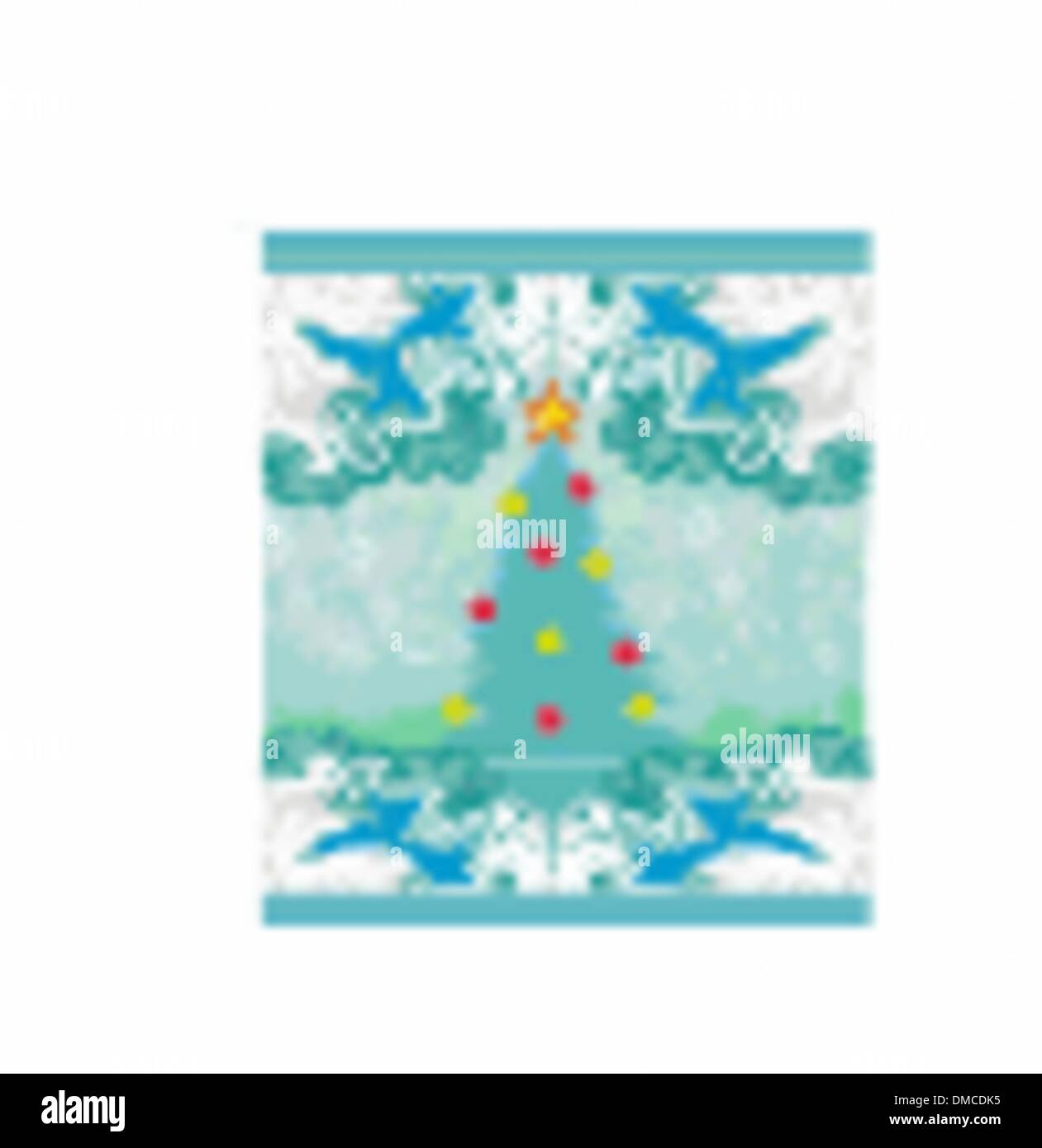 Abstract christmas tree card Stock Vector Image & Art - Alamy