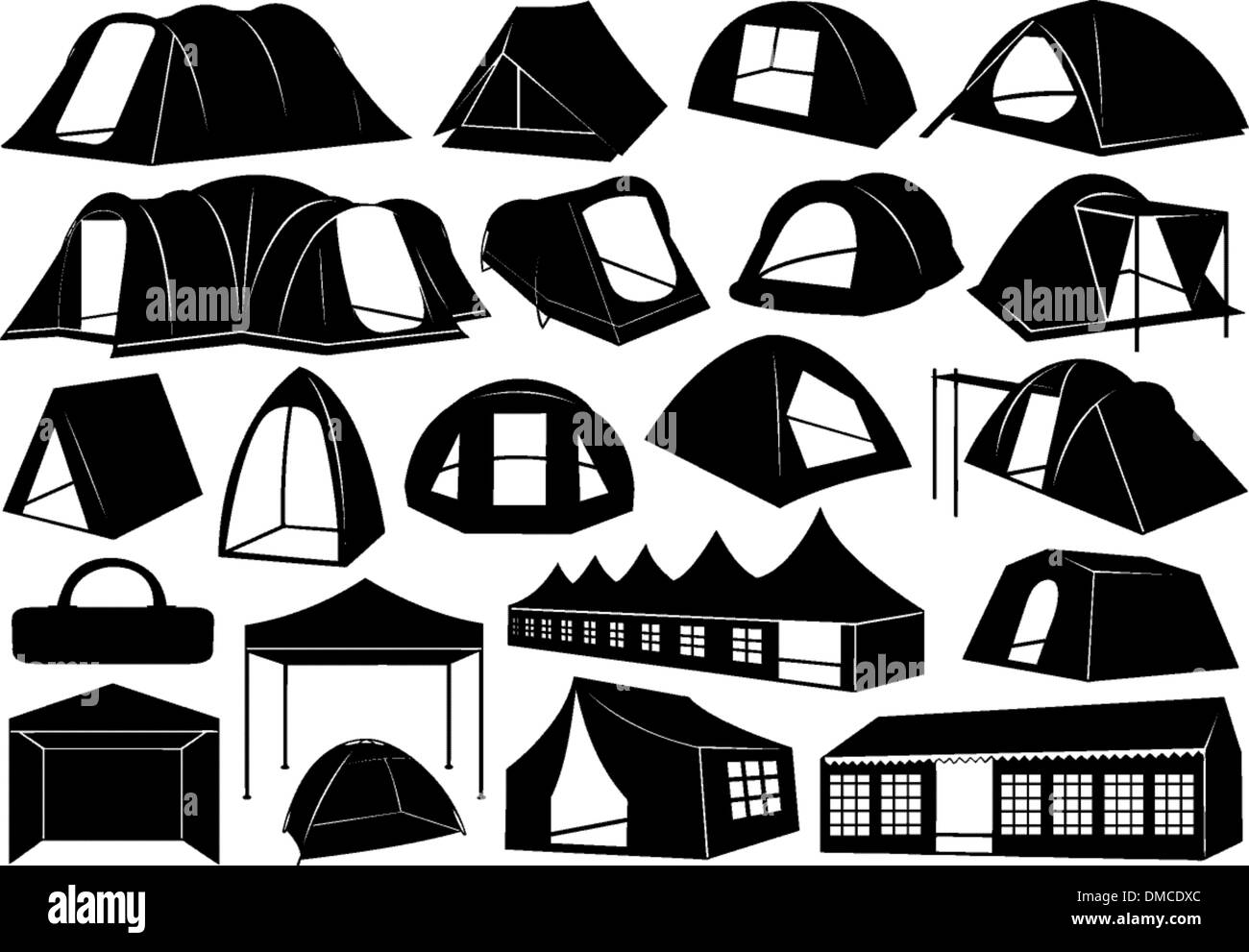 Set of tents Stock Vector Image & Art - Alamy