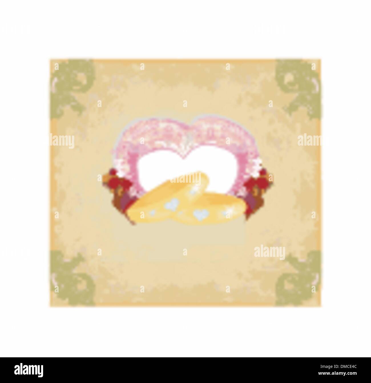 wedding Invitation card with rings Stock Vector Image & Art - Alamy