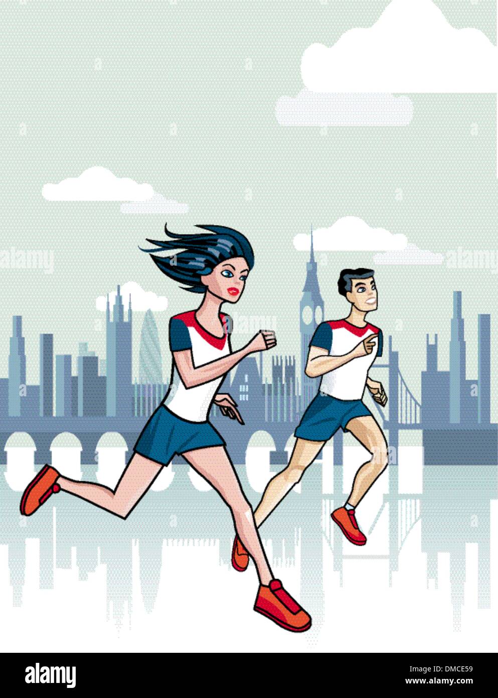 London marathon Stock Vector Images - Alamy