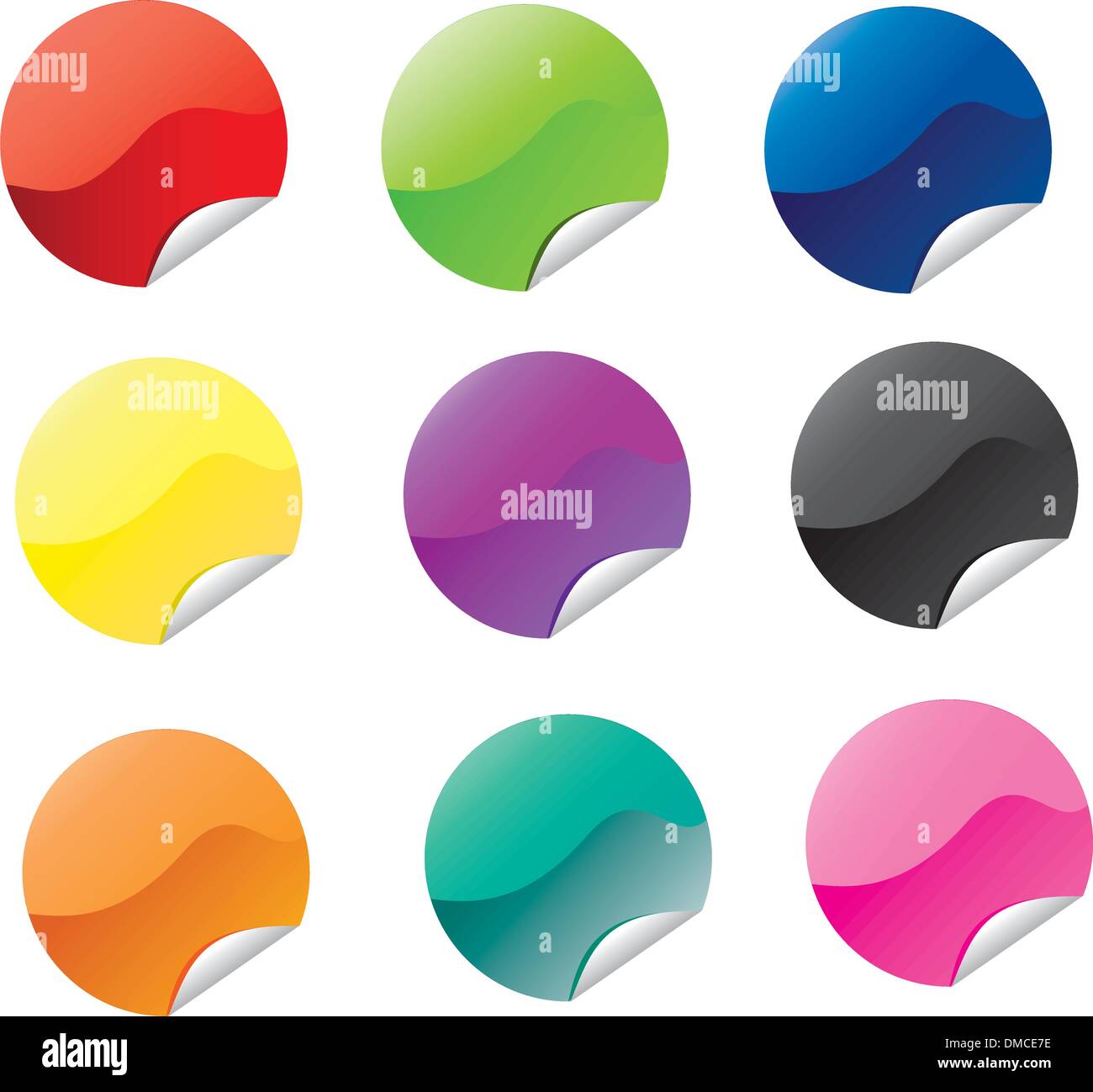 Web Sticker Circle Stock Vector Image & Art - Alamy