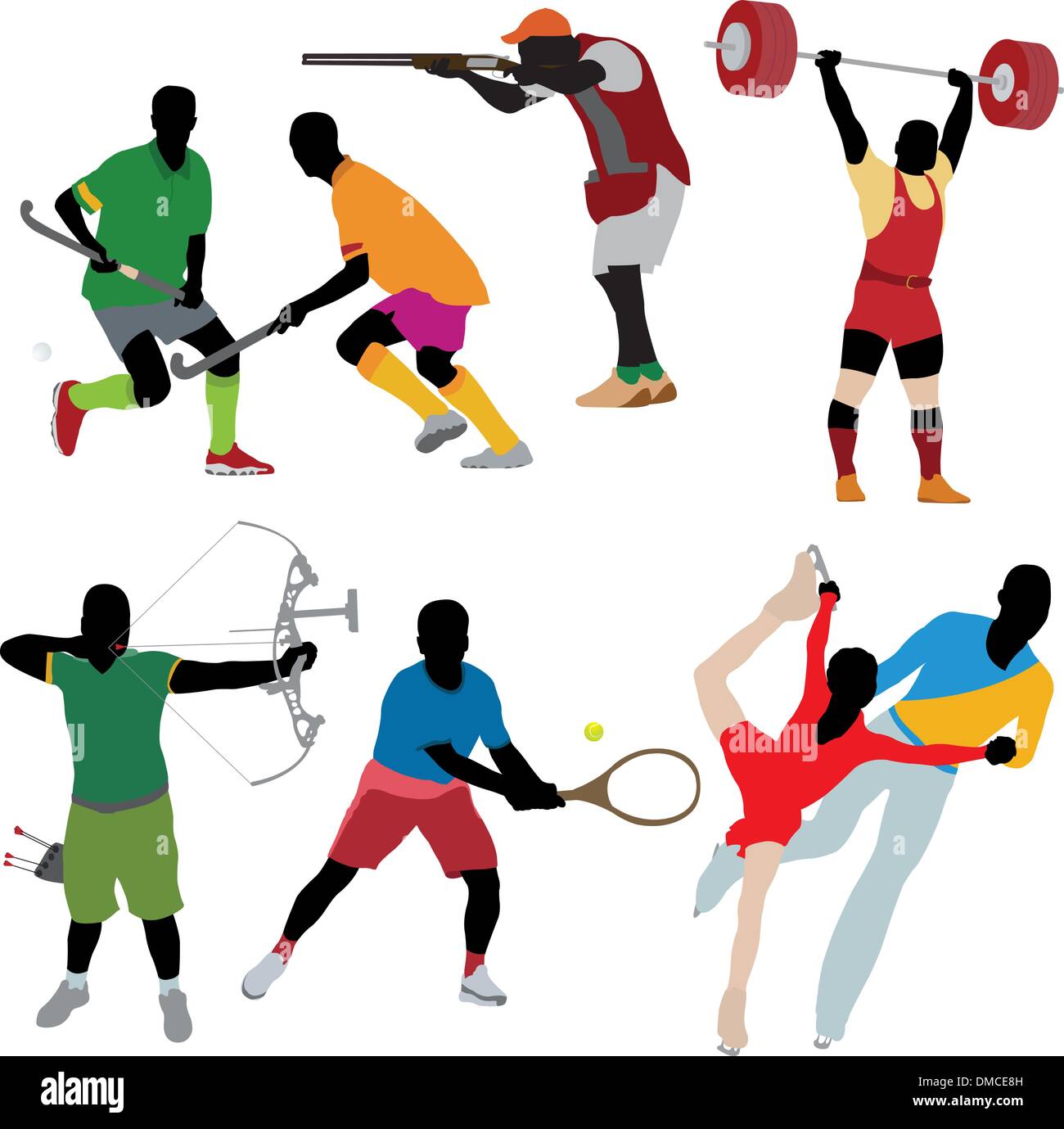 Athlete win Stock Vector Images - Alamy