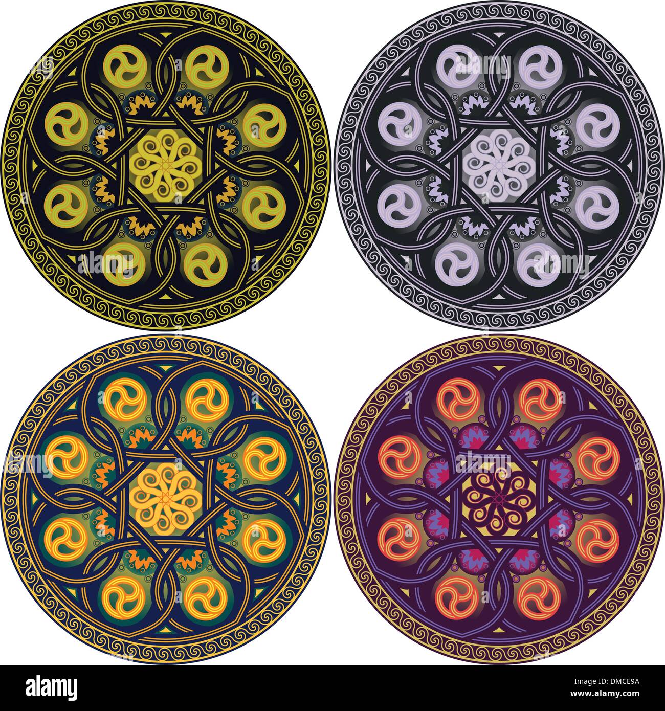 Plate with national Arabian patterns Stock Vector Image & Art - Alamy