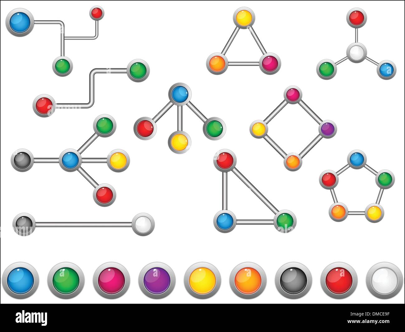 Abstract connection dots Stock Vector Images - Alamy