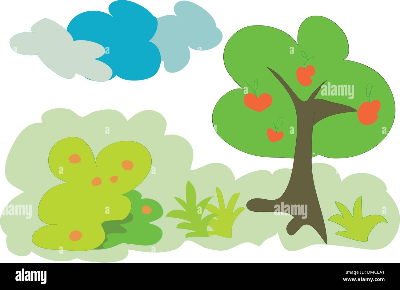 fruit forest tree Stock Vector Image & Art - Alamy
