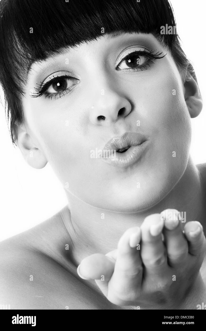 Blowing kisses hi-res stock photography and images - Alamy
