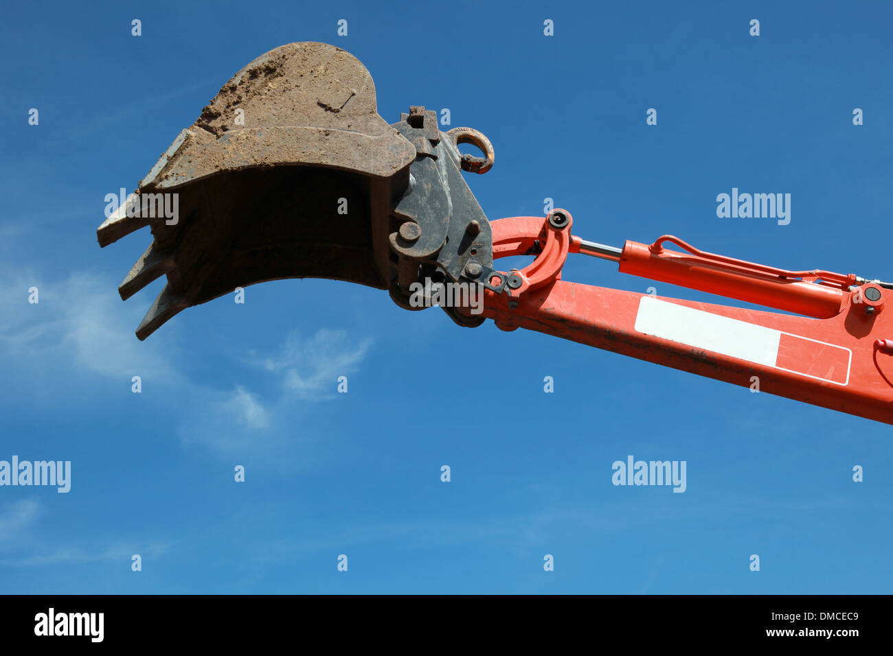 Digger with raised loader bucket hi-res stock photography and images ...