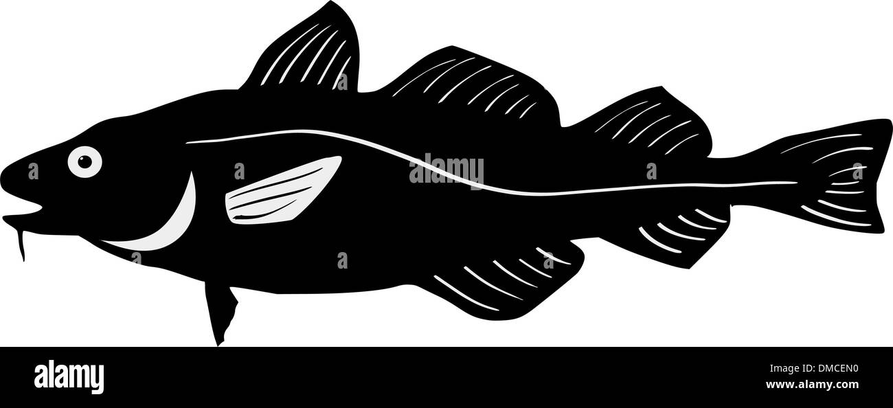Silhouette of codfish Stock Vector Image & Art - Alamy