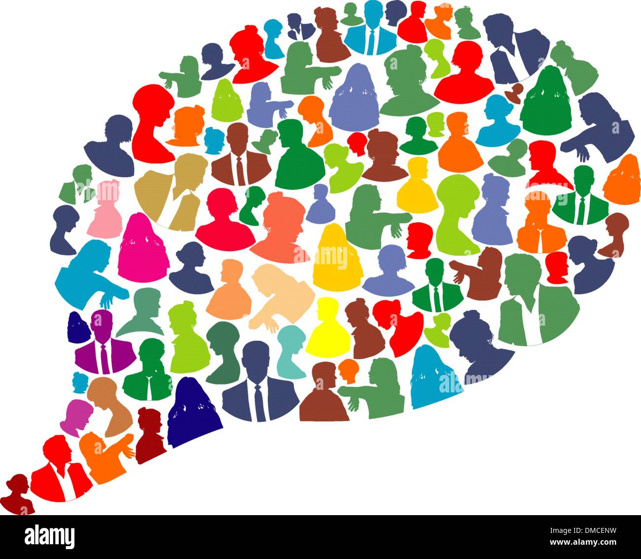 Bubble made people icons Stock Vector Image & Art - Alamy