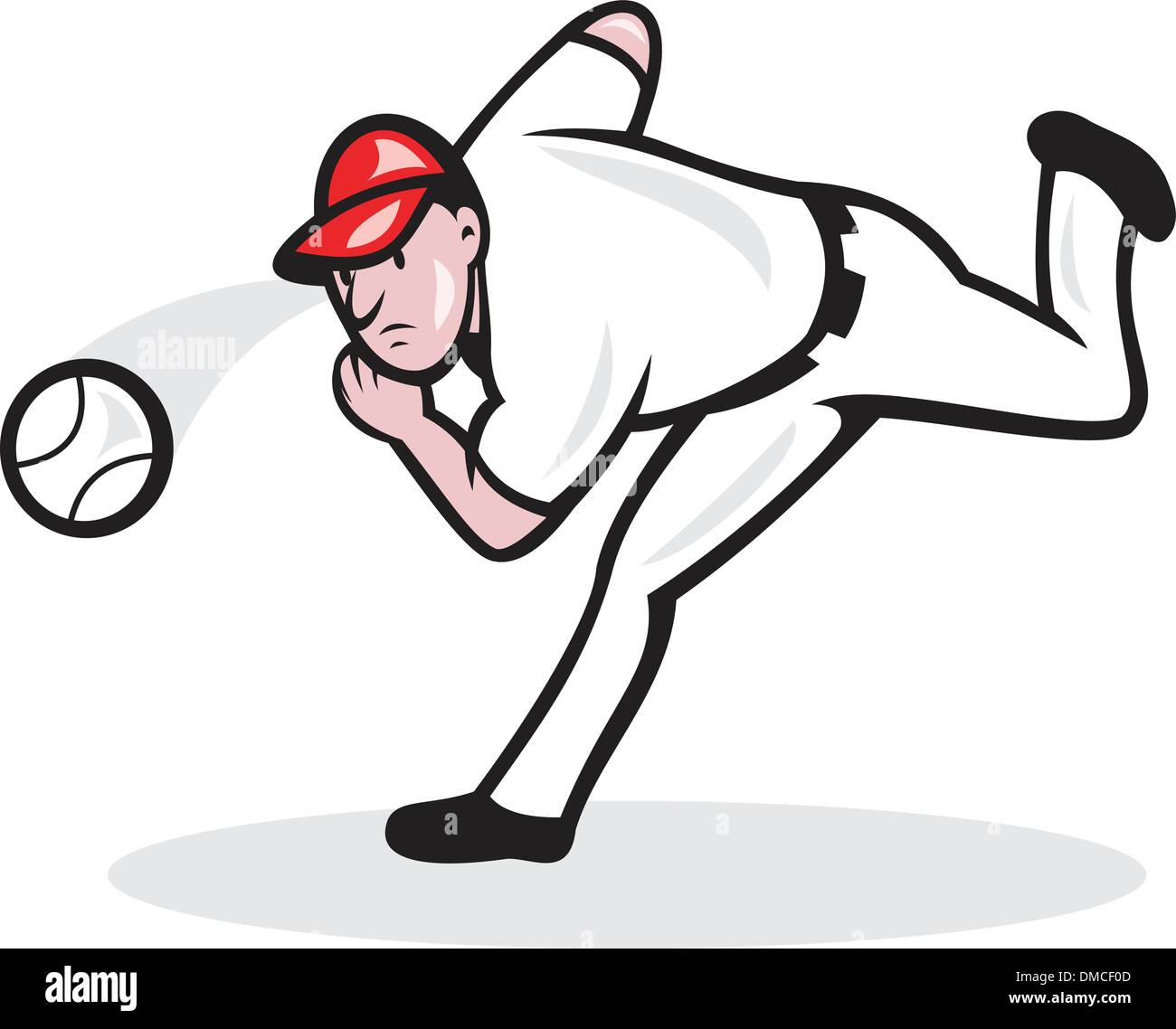 American Baseball Player Pitcher Stock Vector Image & Art - Alamy