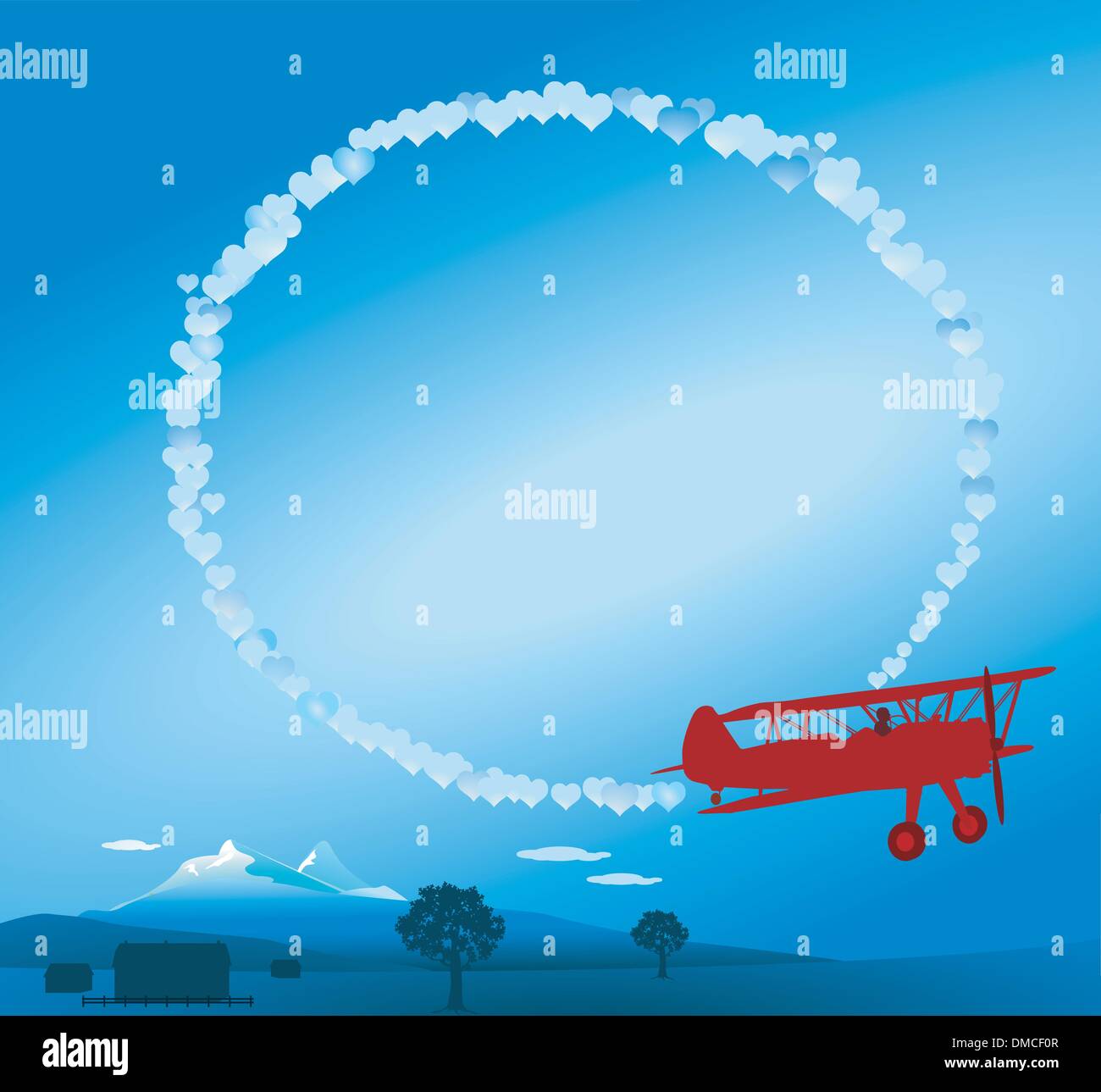 Sky writer to write a greeting Stock Vector Image & Art - Alamy