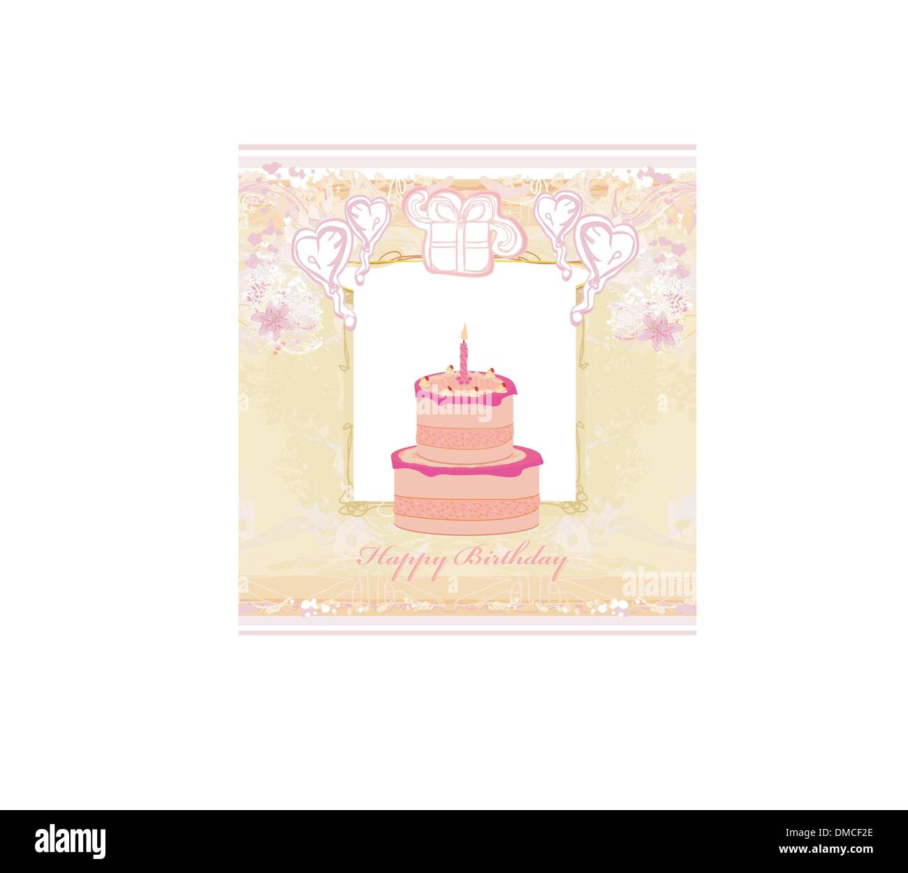 Happy Birthday Card Stock Vector Image & Art - Alamy