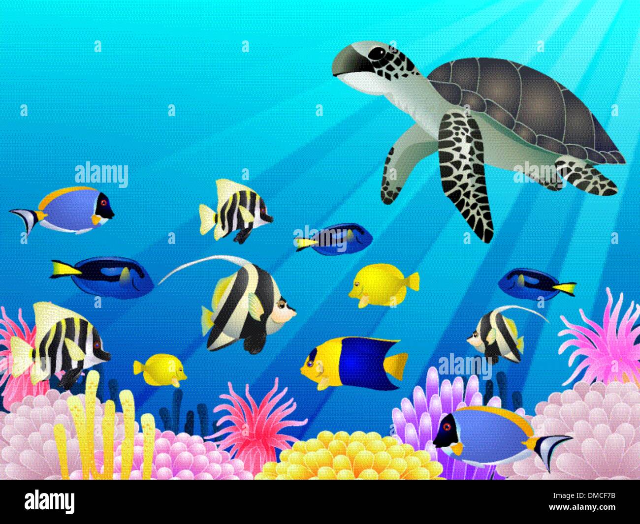 Sea life background Stock Vector Image & Art - Alamy