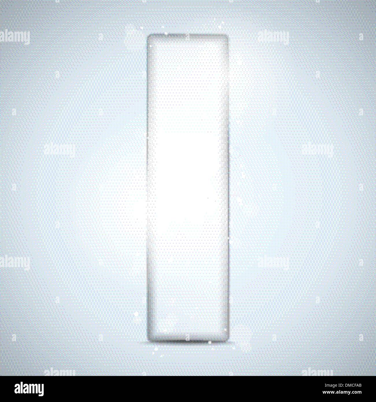 Alphabet Glass Shiny with Sparkles on Background Letter I Stock Vector ...