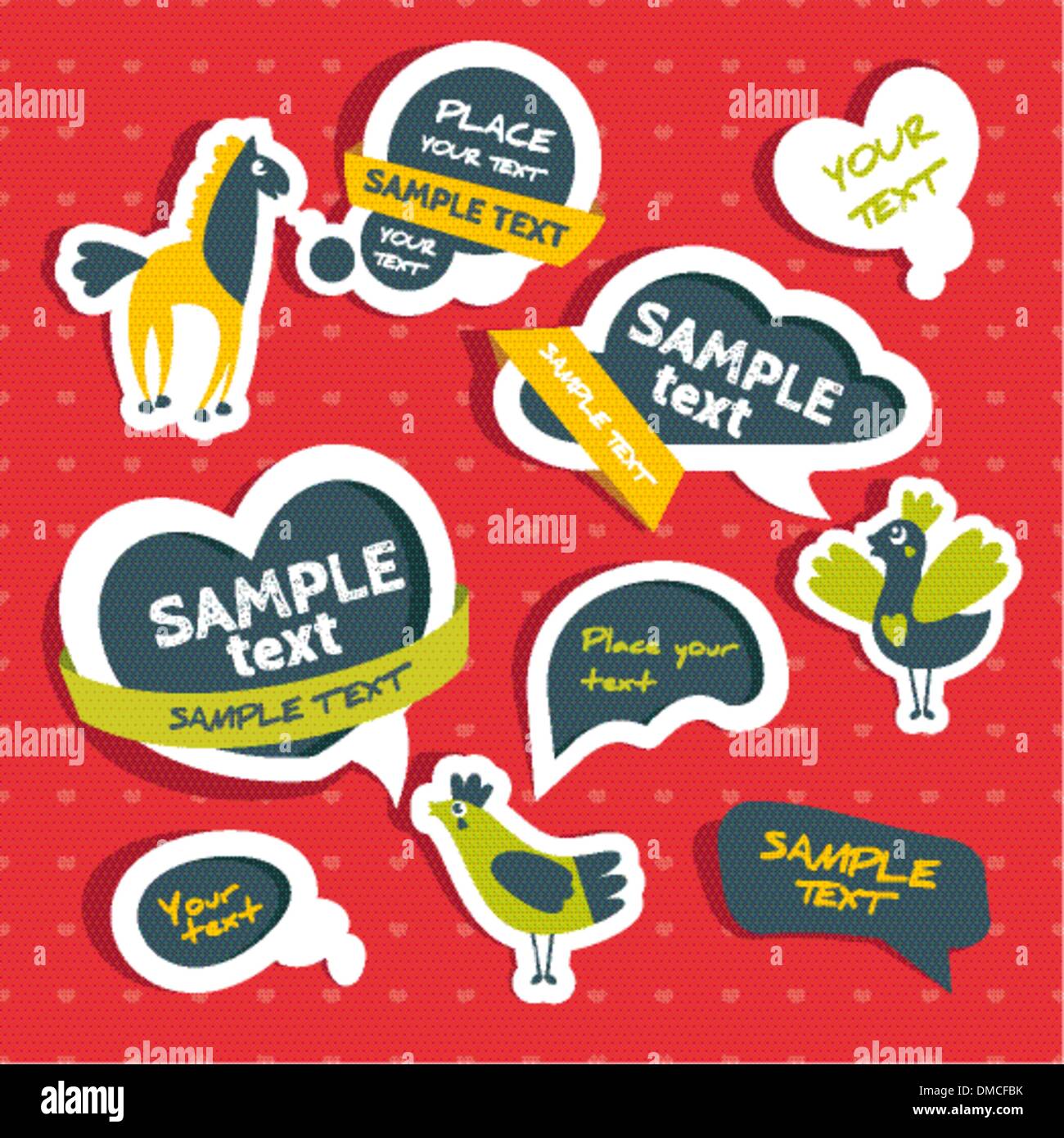 set of speech bubbles Stock Vector Image & Art - Alamy