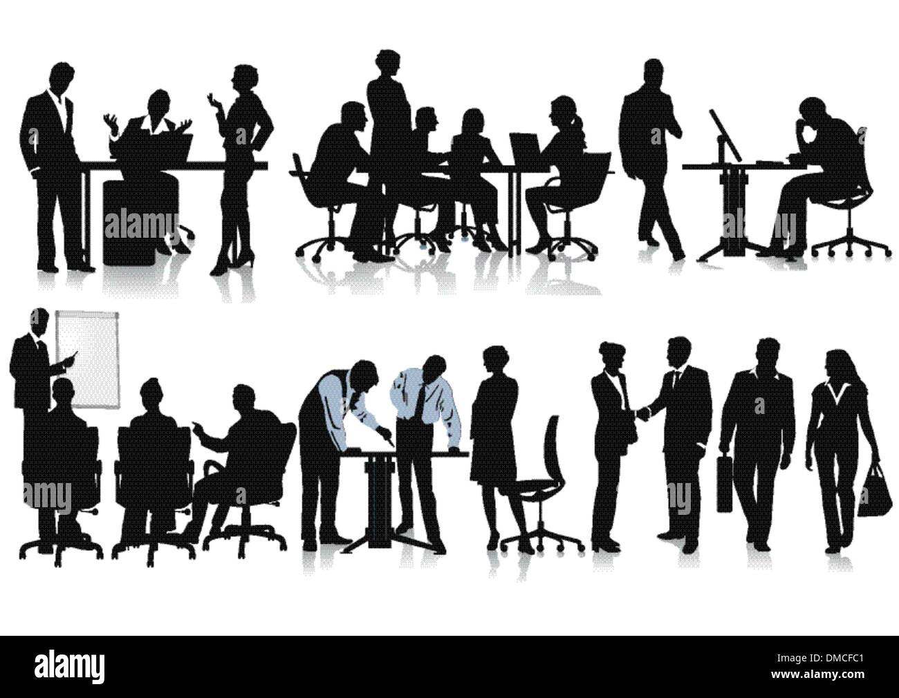 Staff manager office team Cut Out Stock Images & Pictures - Alamy