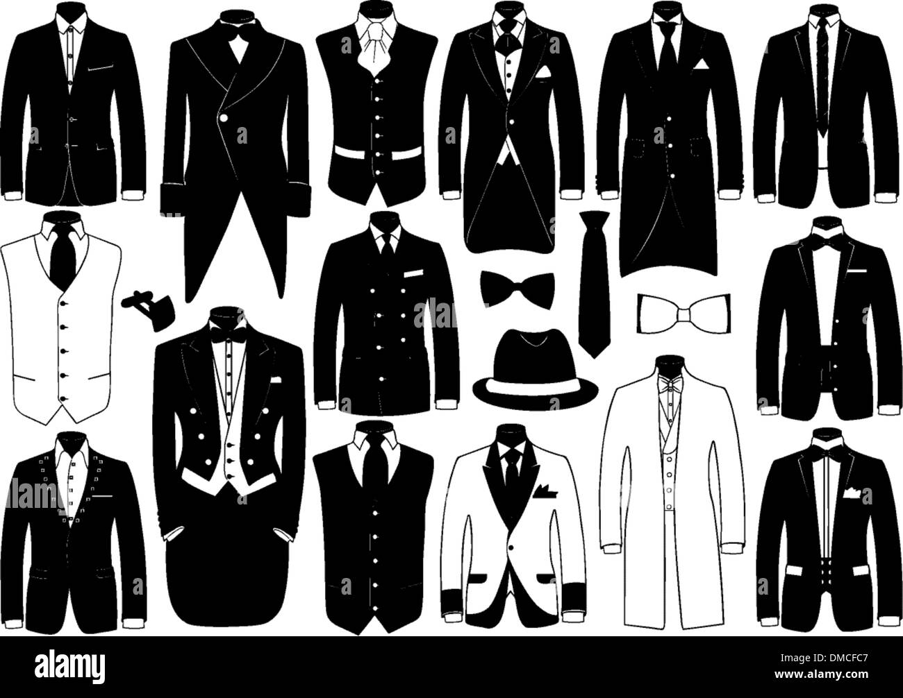 Suits Illustration Set Stock Vector Image And Art Alamy