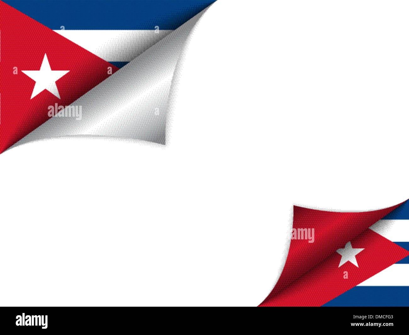 Cuba Country Flag Turning Page Stock Vector Image & Art - Alamy