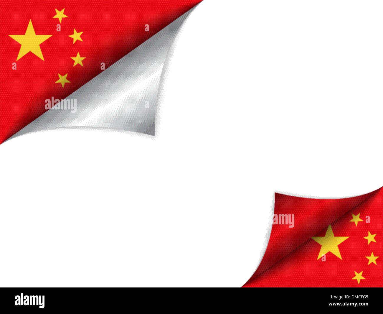 China Country Flag Turning Page Stock Vector Image & Art - Alamy