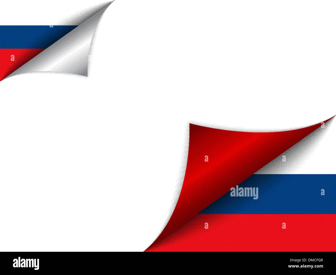 Russia Country Flag Turning Page Stock Vector Image & Art - Alamy