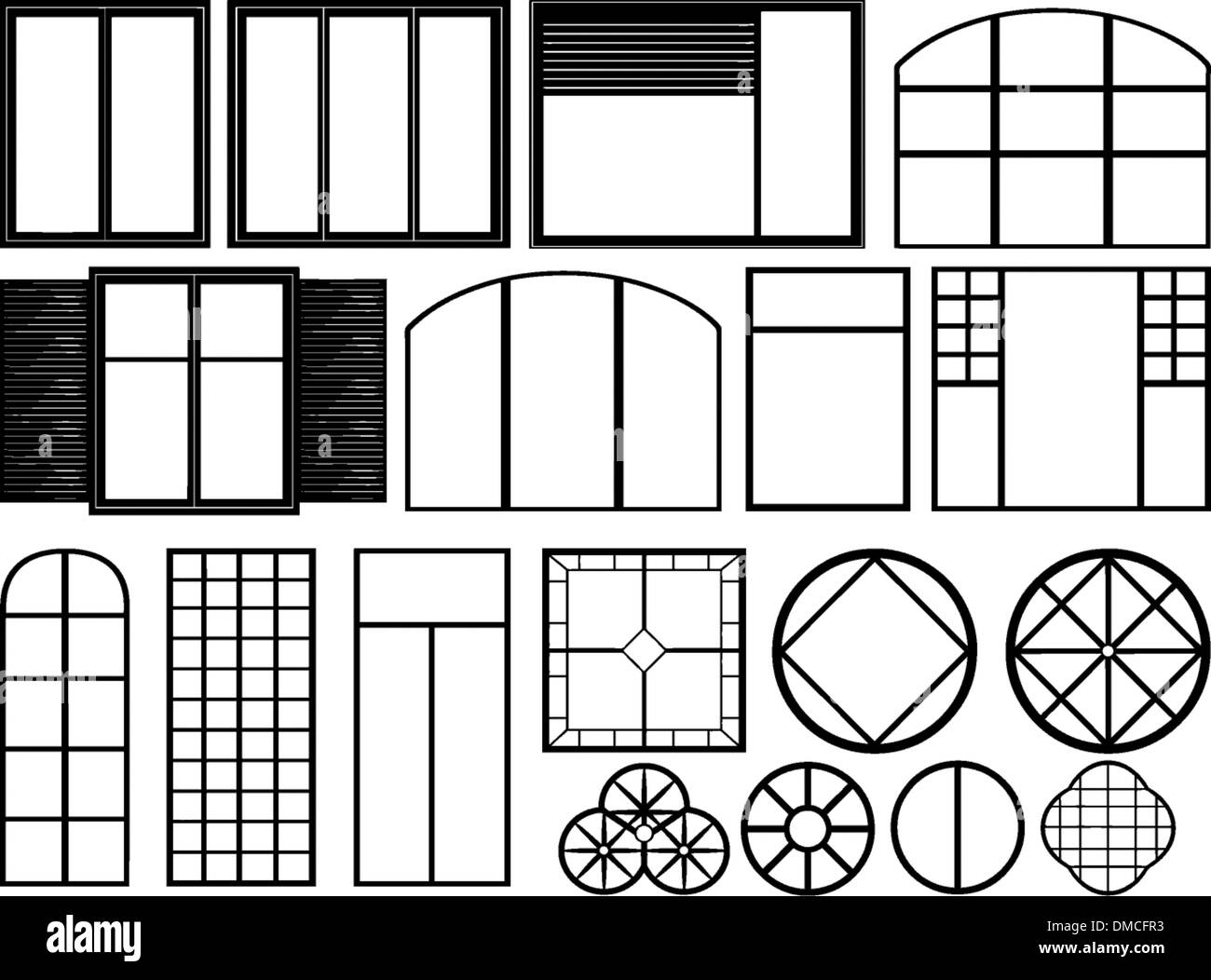 Very Old Windows Stock Vector Images - Alamy
