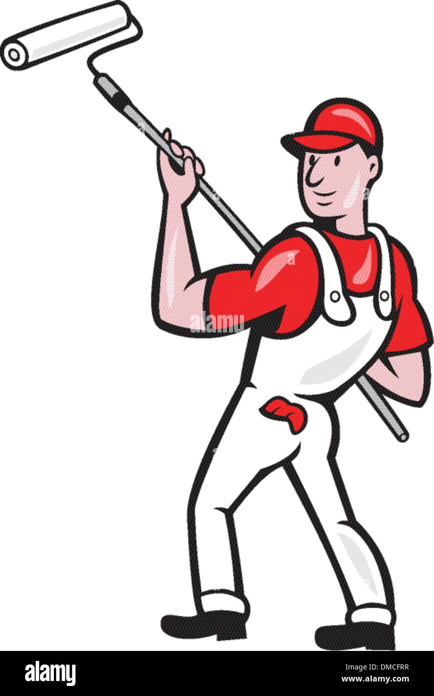 Male house painter Stock Vector Images - Alamy