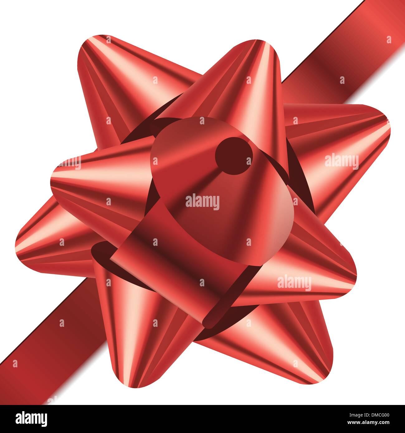Red bow and ribbon Stock Vector Images - Alamy