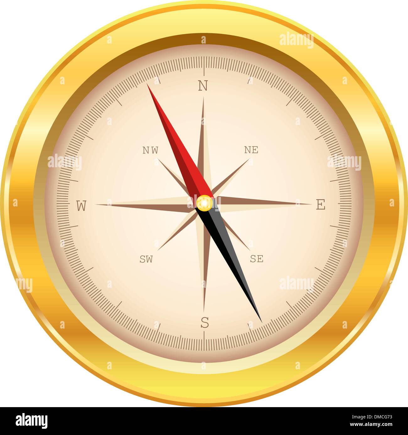 Map compass north south east west hi-res stock photography and images ...