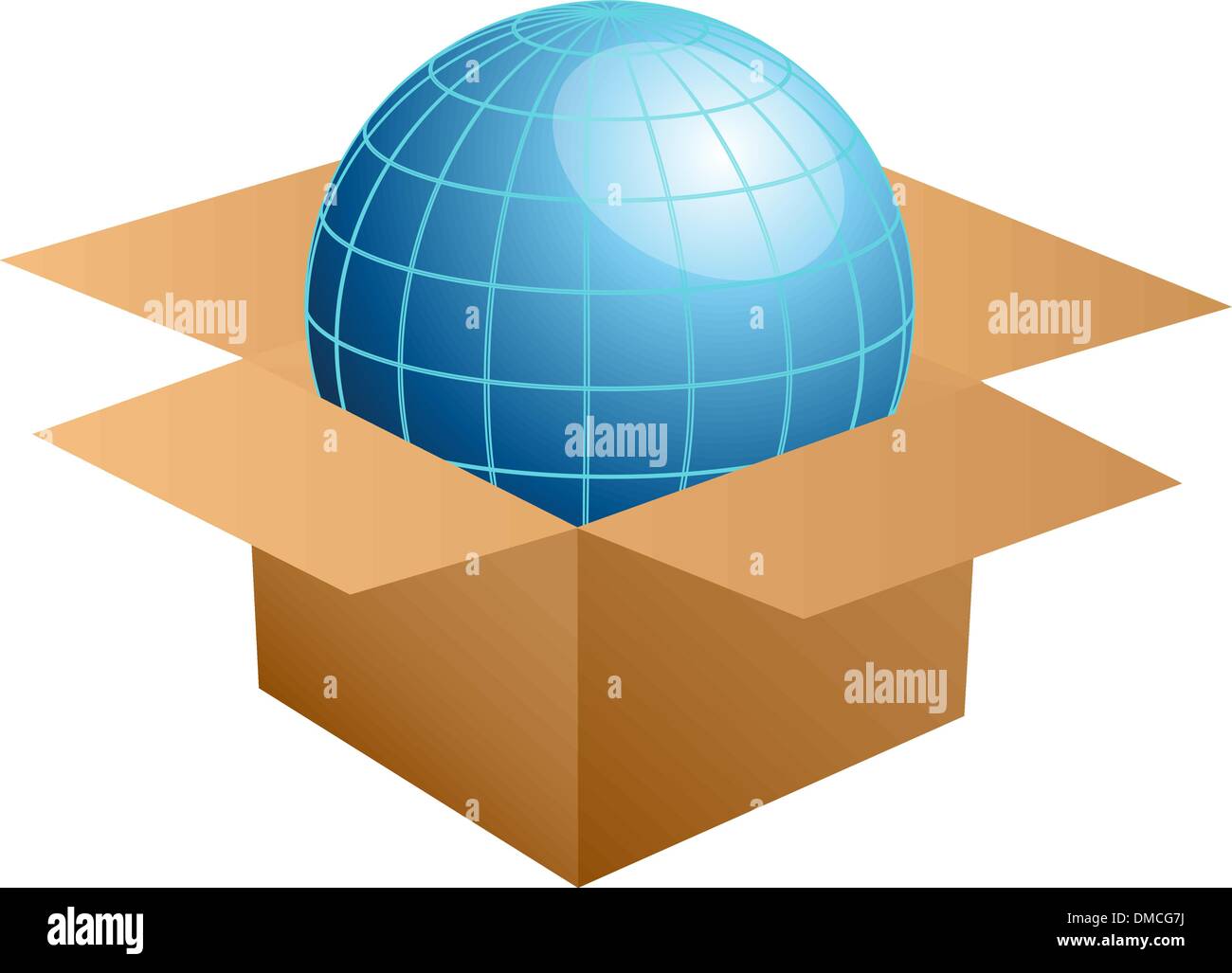 Delivery cardboard box in Stock Vector Images - Alamy