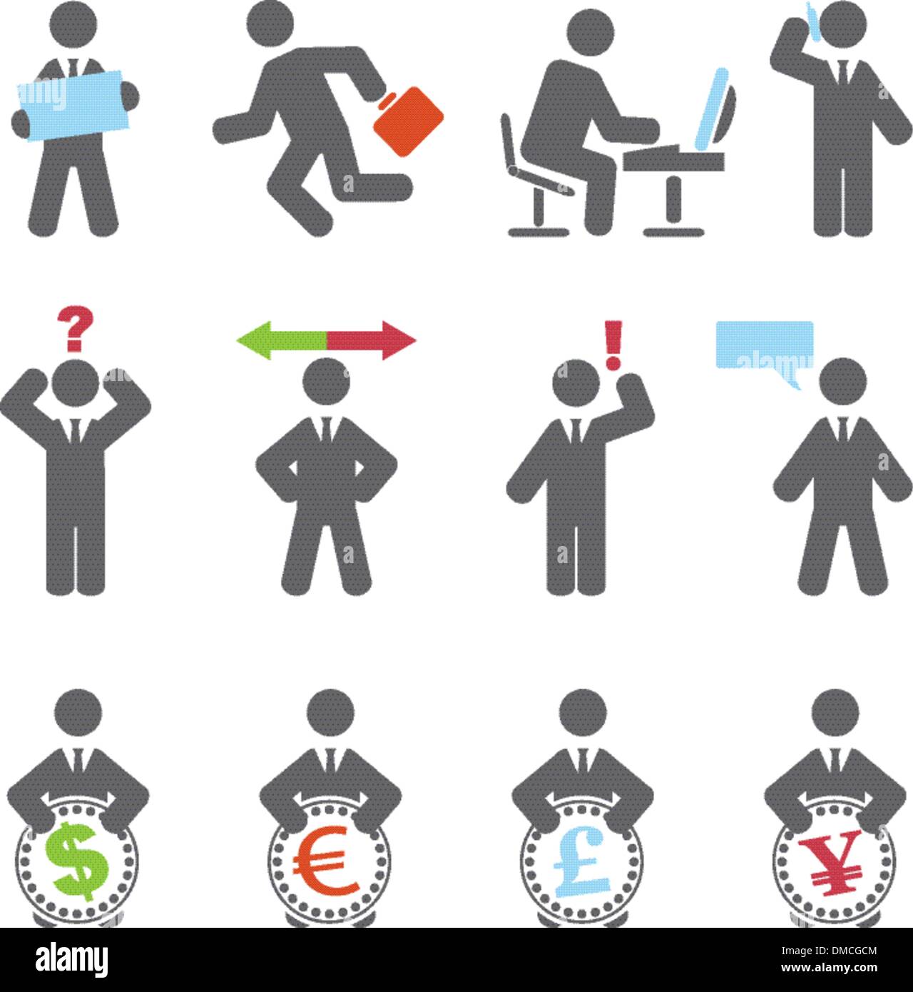 Black businessman briefcase Stock Vector Images - Alamy