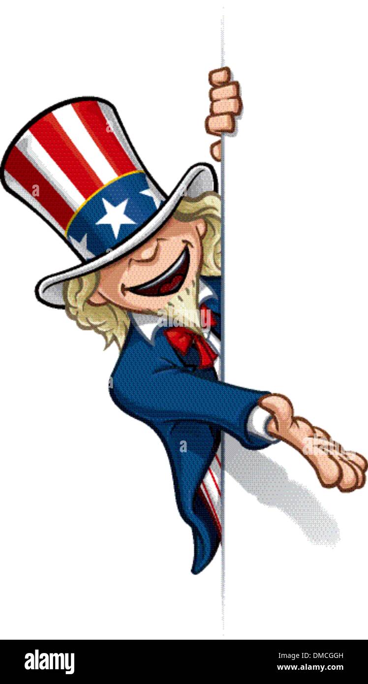Uncle Sam Presenting a Banner Stock Vector Image & Art - Alamy