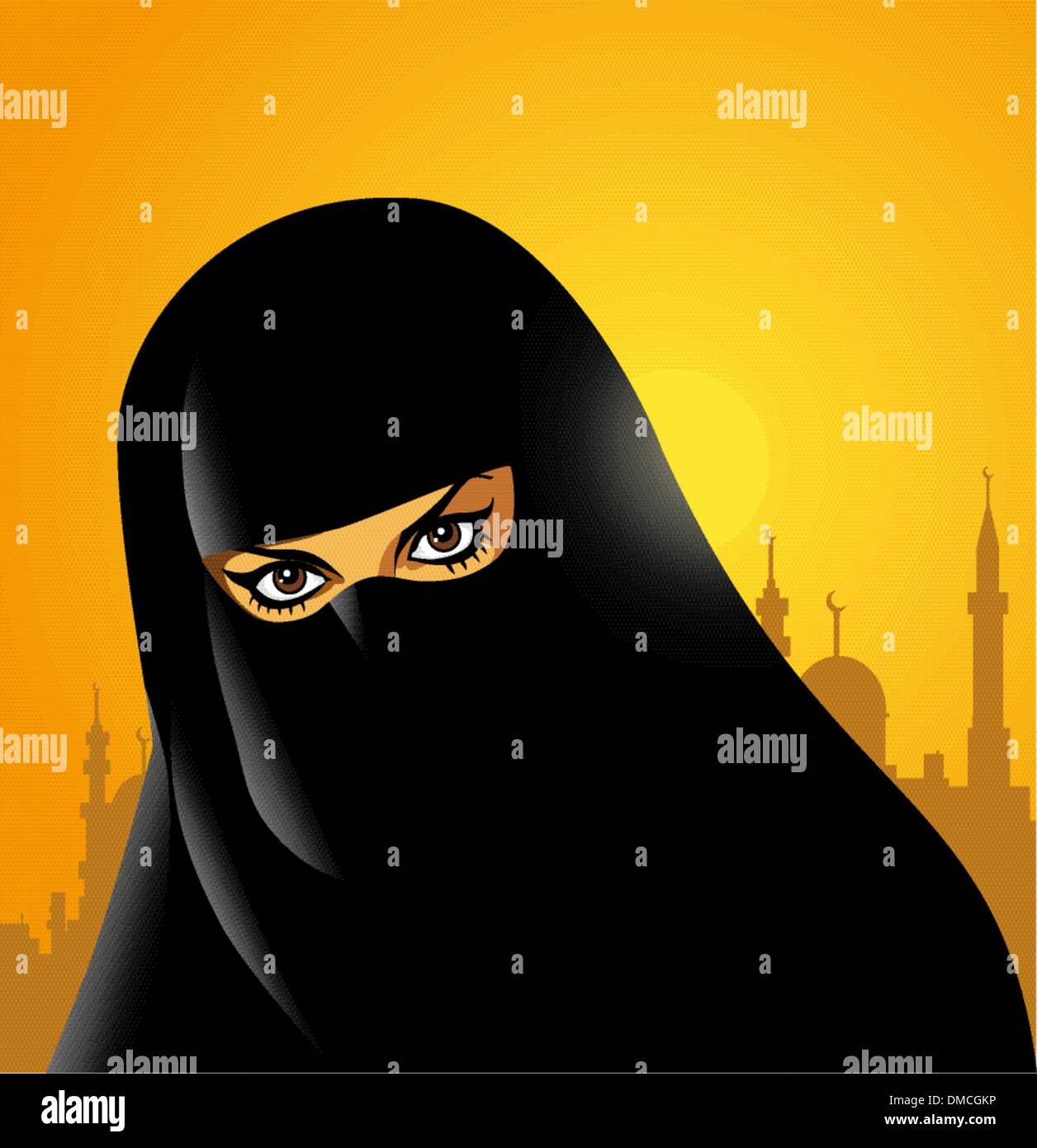 Mosque woman Stock Vector Images - Alamy