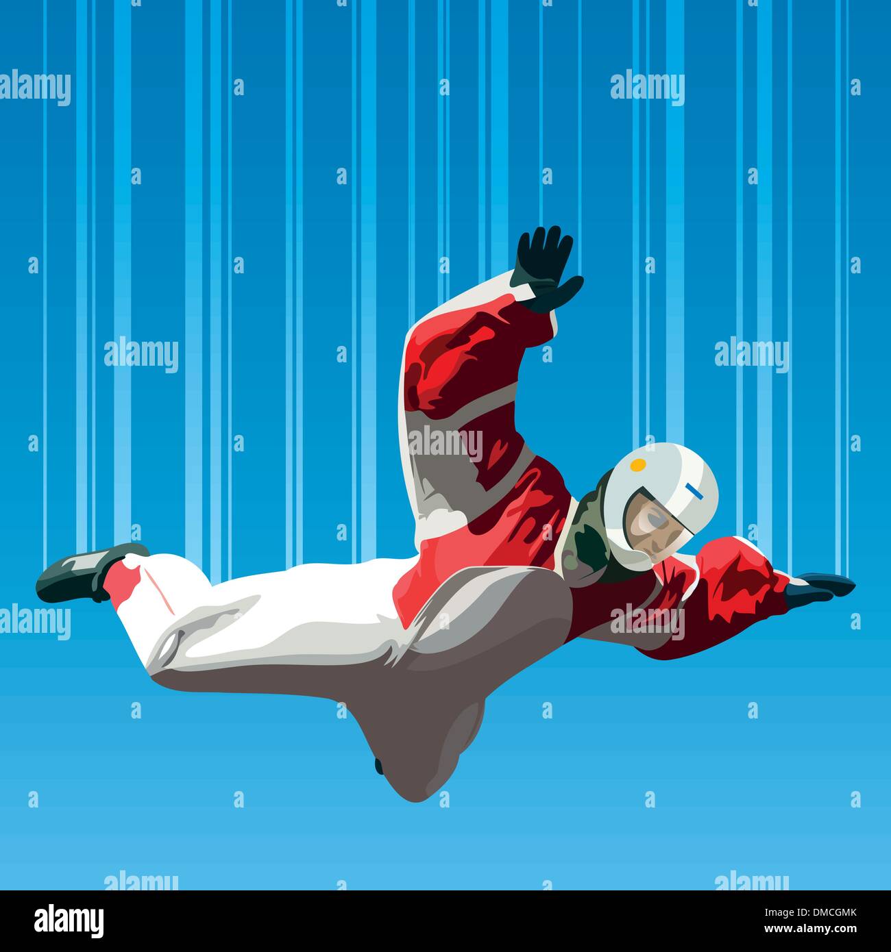 Skydiver vector vectors hi-res stock photography and images - Alamy