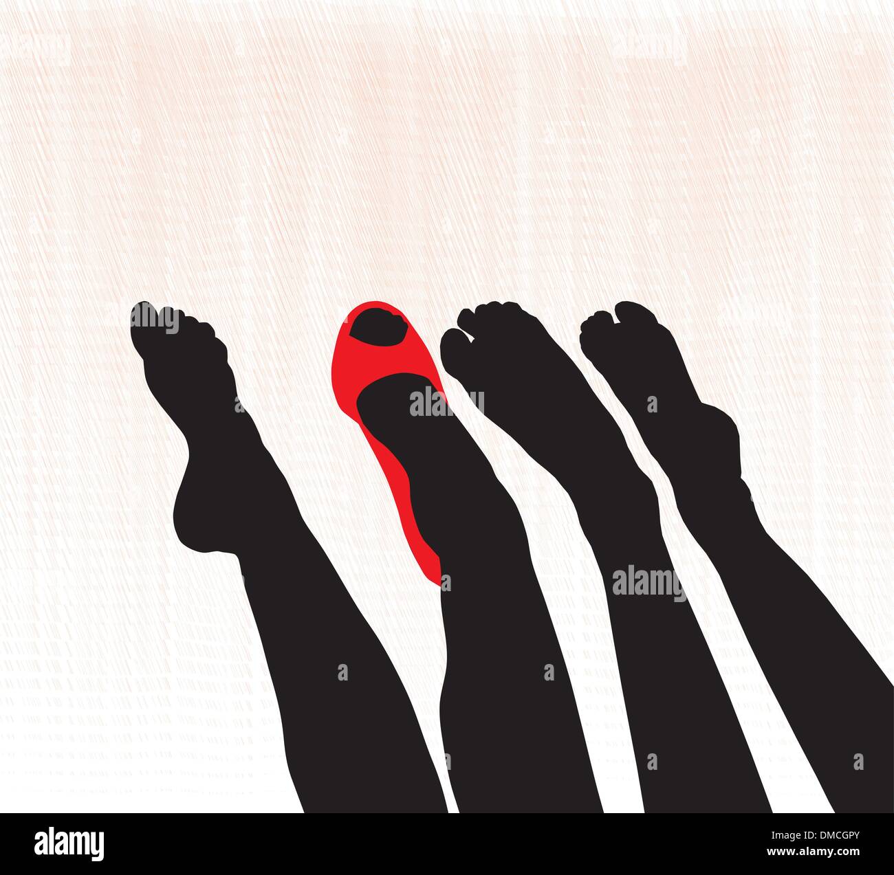 Black girl feet Stock Vector Images - Alamy