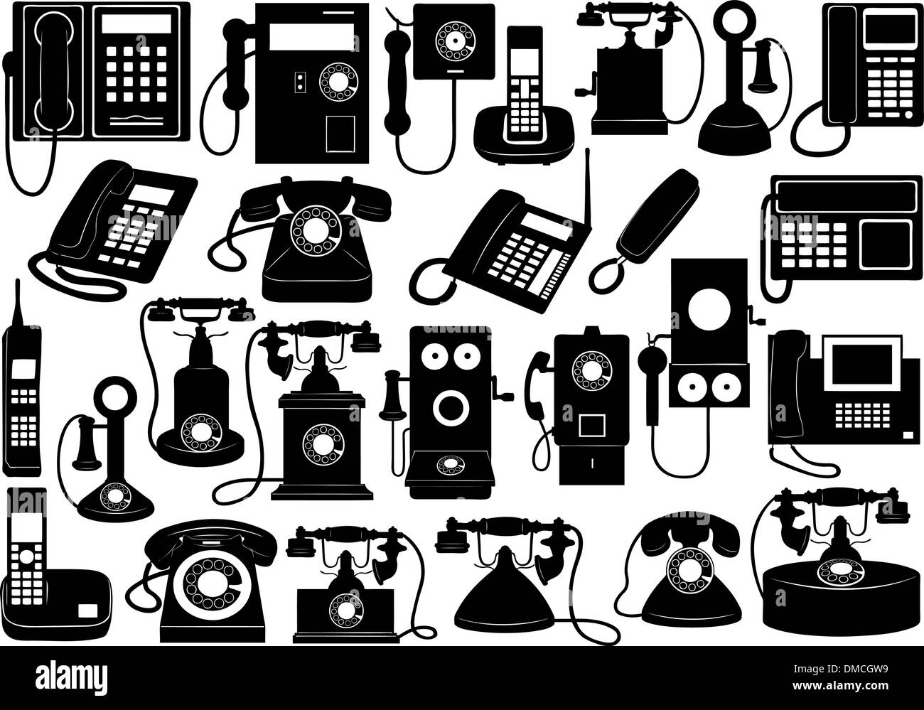 Bell public phone Stock Vector Images - Alamy