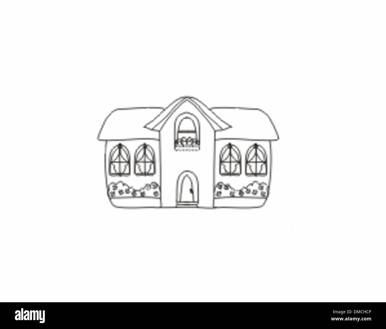 Sketch Doodle House Vector Illustration Stock Vector Image & Art - Alamy