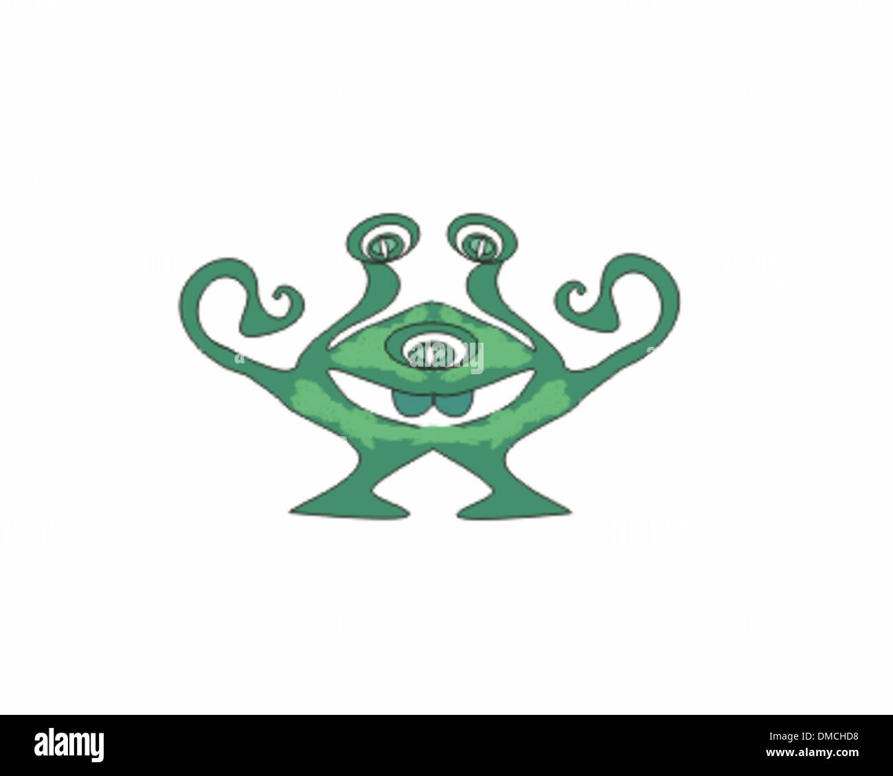 Group cute funny alien Cut Out Stock Images & Pictures - Alamy