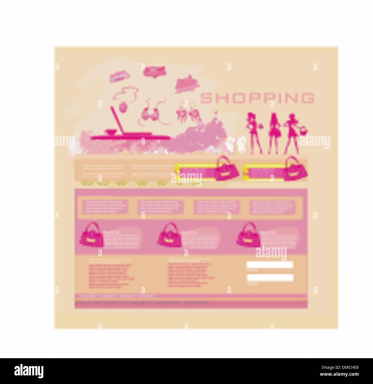 Fashion shopping website template hi-res stock photography and images ...