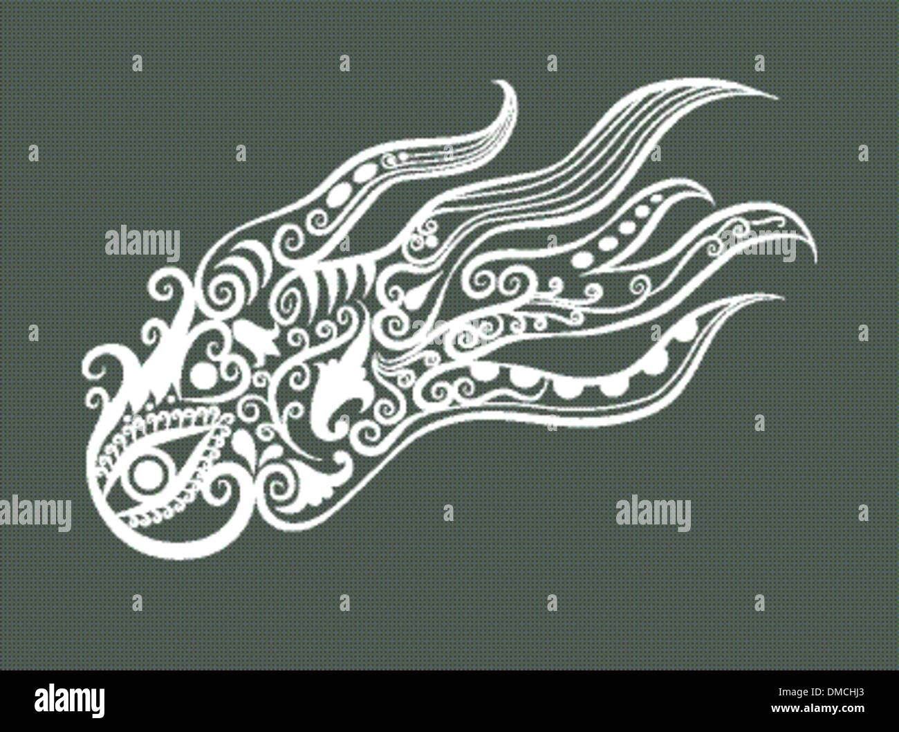 Vintage octopus hand drawn Stock Vector Images - Alamy