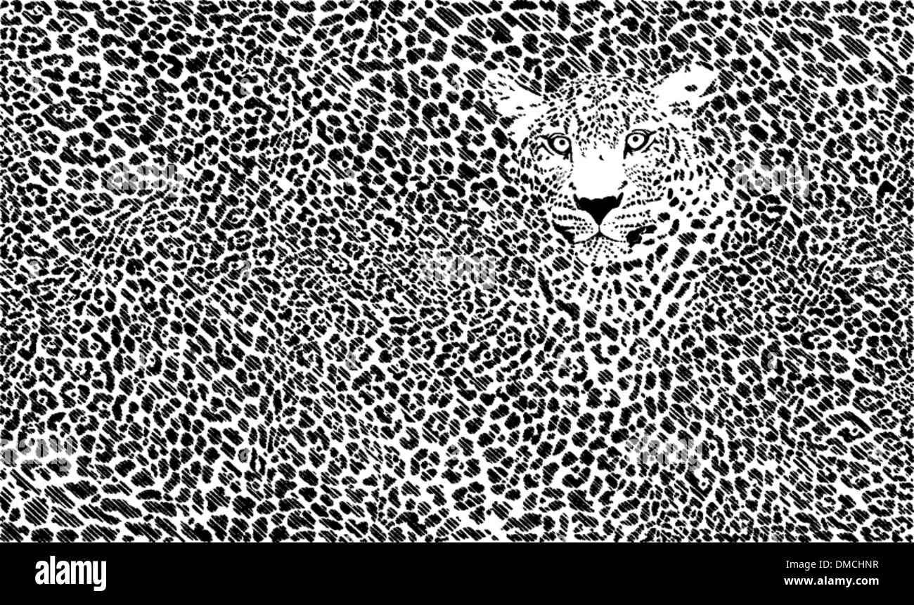 Jaguar print background Stock Vector Images - Alamy