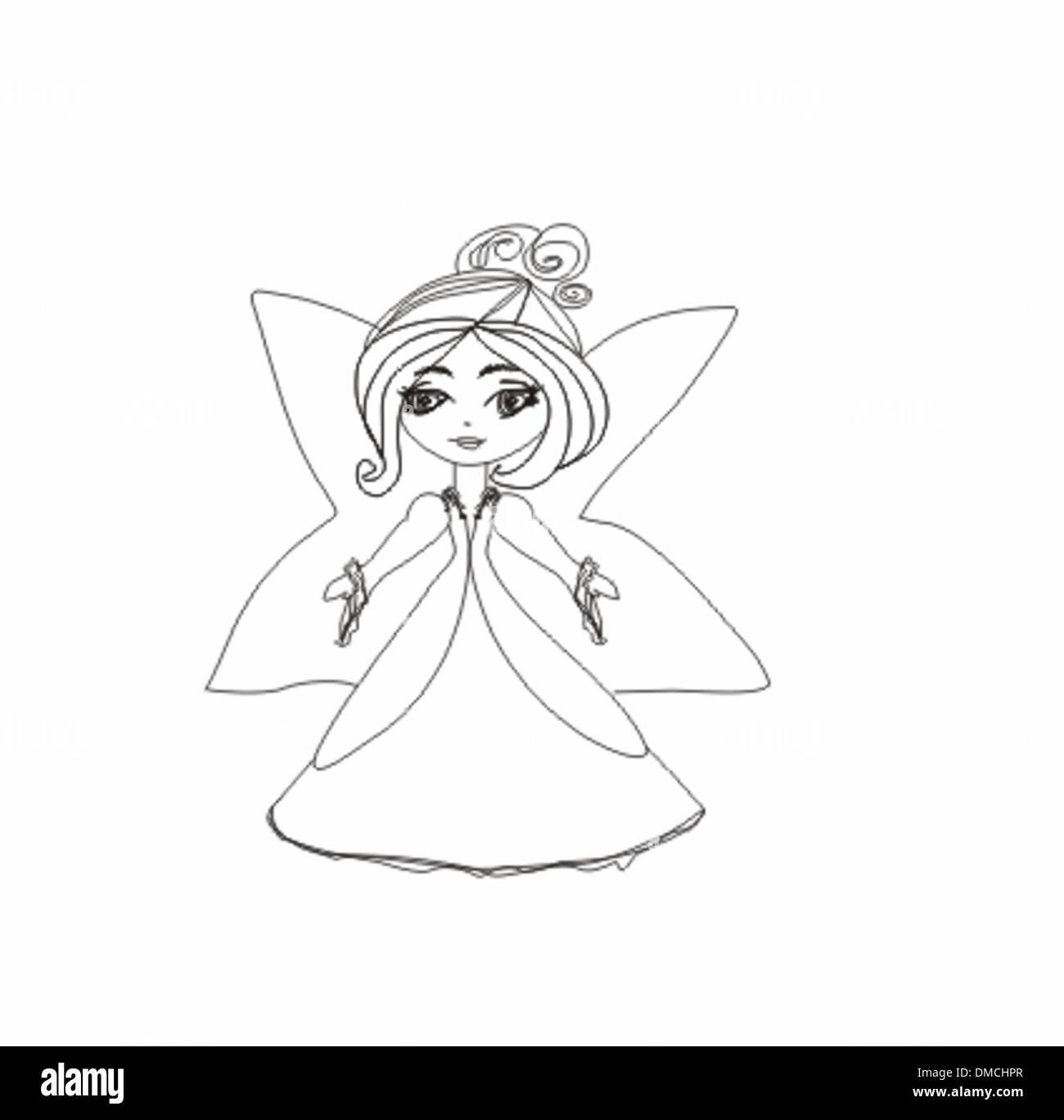 beautiful little fairy Stock Vector Image & Art - Alamy