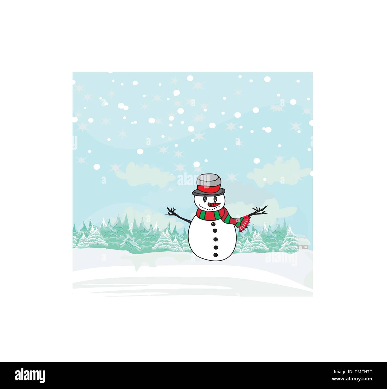 Cute christmas greeting card Cut Out Stock Images & Pictures - Alamy