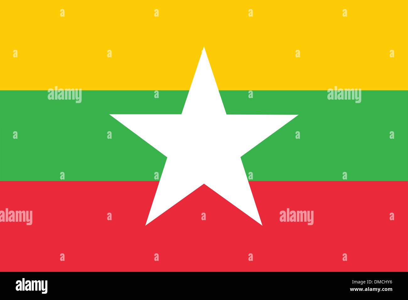 Flag of Burma (Myanmar Stock Vector Image & Art - Alamy